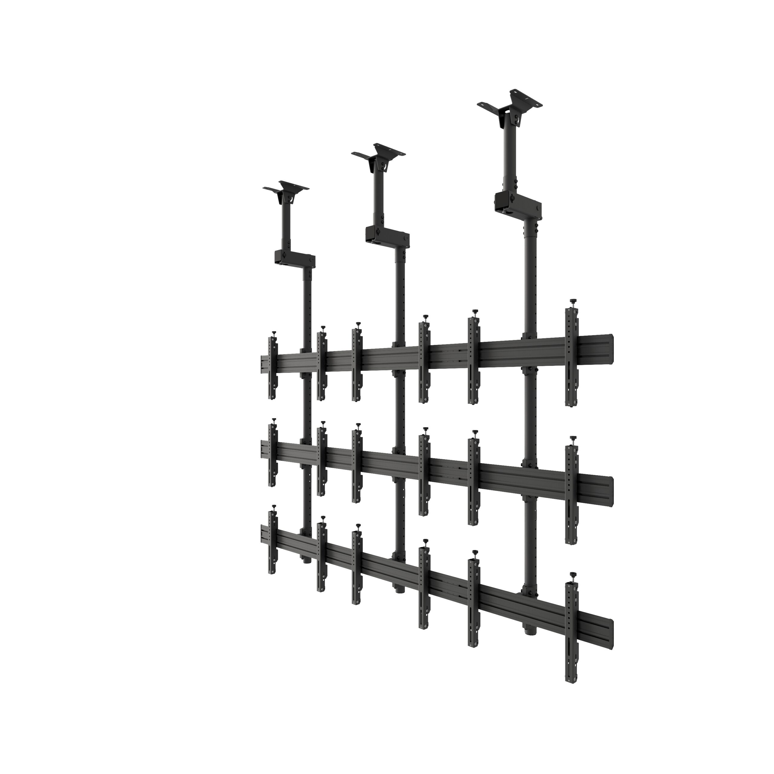 VWCA3357-L Ceiling mount video wall structure, modular 3x3, for 50 “-57 ...