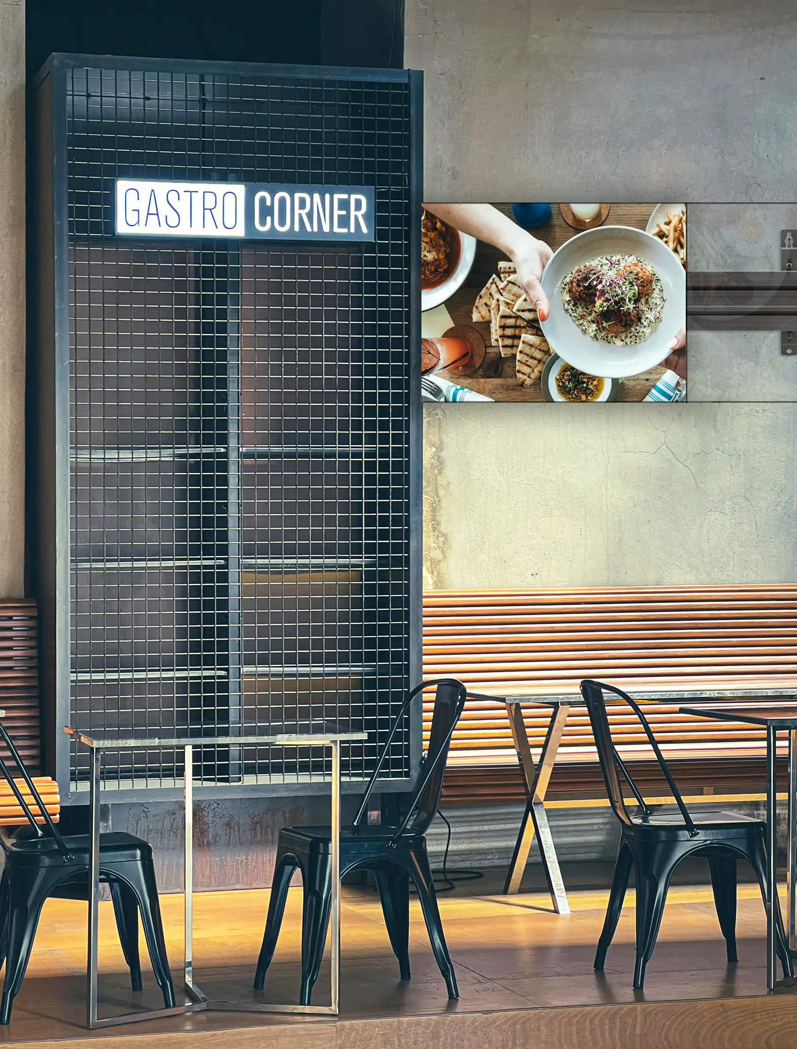 VWMB970 – 990 mm Modular Menu Board Wall Mount - EDBAK - Camera shelf ...